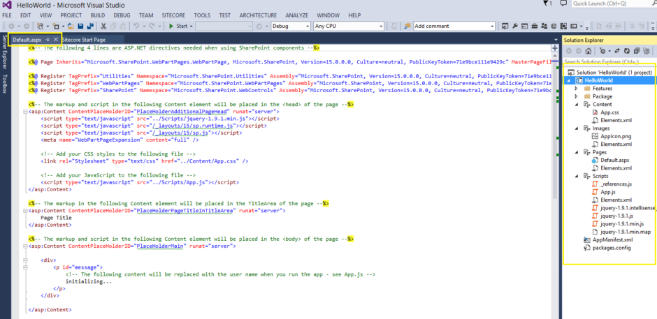 Hello World Landing Page Techbytes
