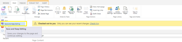 Page Layout And Text Layout Buttons Disabled On Sharepoint Ribbon
