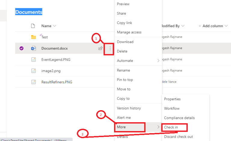 Check in and Check out feature in SharePoint